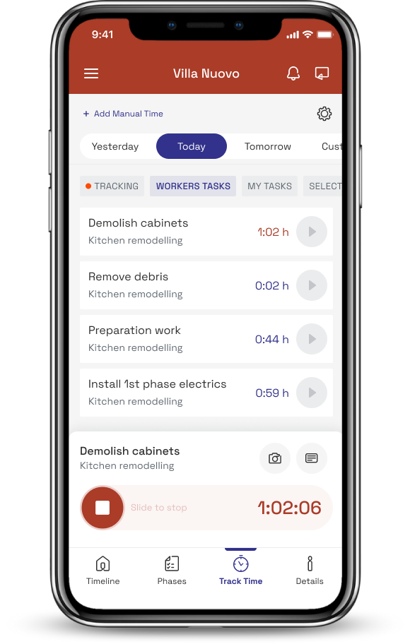Time Tracking - Buildbite